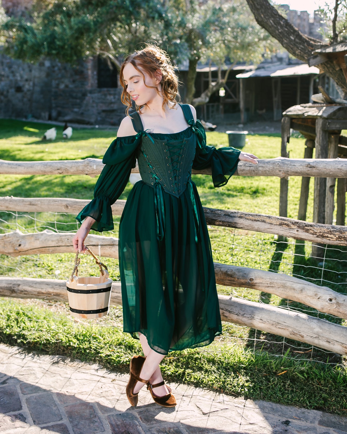 Forest Green Princess Stays – French Meadows