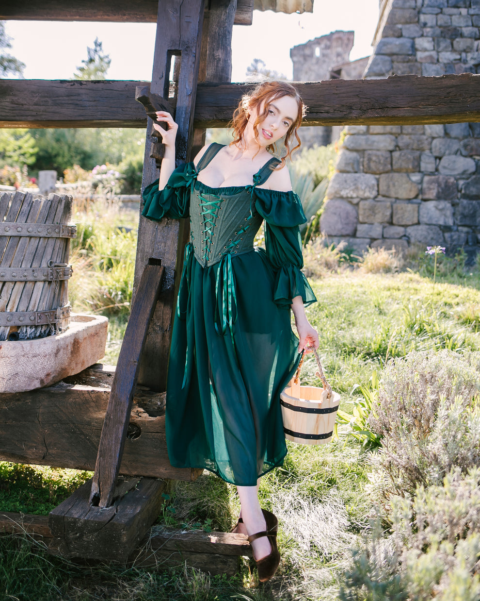Forest Green Princess Stays – French Meadows