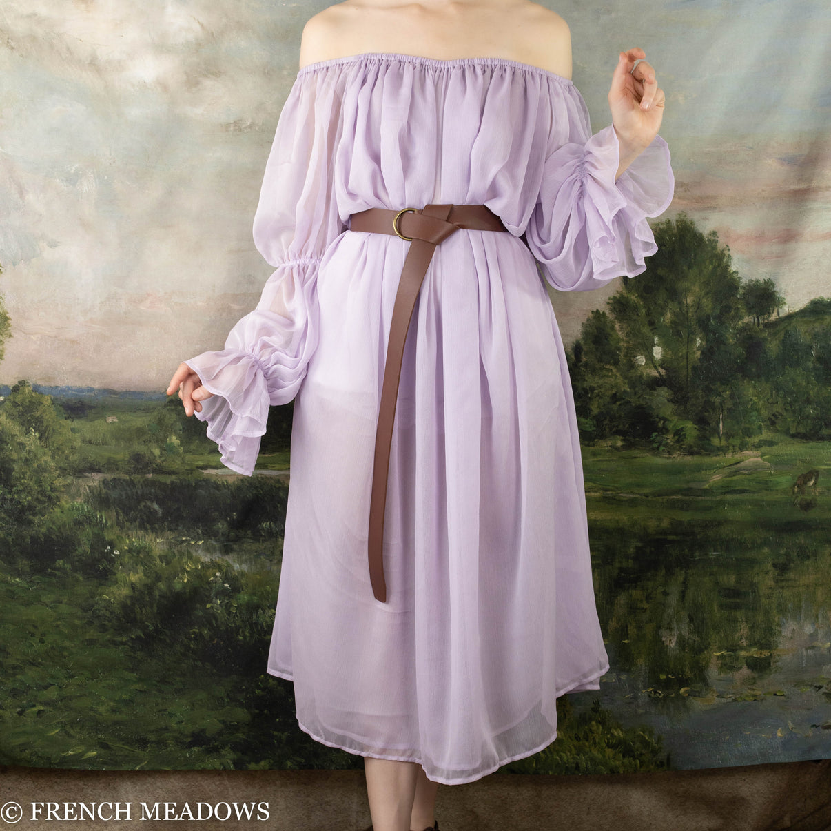 Lilac Chiffon Chemise – French Meadows